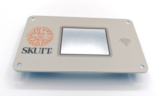 Transparent Window Overlay and Metal Plate Assembly in Red for Screen ...