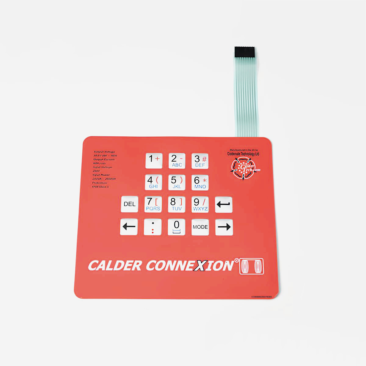 Push Button PET Membrane Switch Keypad With Glossy Matte Surface